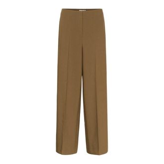 Soaked In Luxury Weite Hosen - - Trousers - Damen - Braun - XL