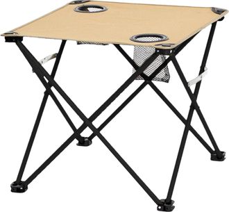 Generico Klapptisch Strand, wasserdichter Campingtisch mit Getr&auml;nkehalter, Picknick-Ausr&uuml;stung f&uuml;r den Au&szlig;enbereich, Meetings, Garten, Hinterhof, K&uuml;che, Zuhaus