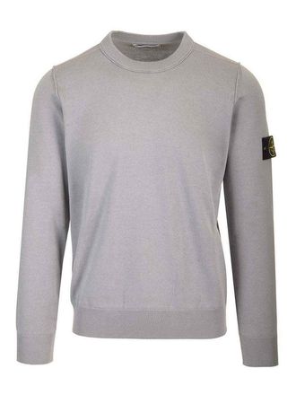Stone Island Pull Col Rond - Gris