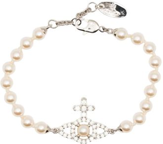 Vivienne Westwood Armband - Bijoux Platinumwhitecreamrose - Gr. ONE SIZE - in Wei&szlig; - f&uuml;r Damen