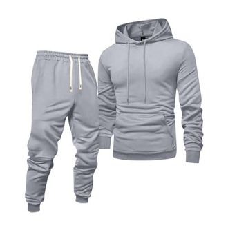 Generic Surv&ecirc;tement cargo 2 pi&egrave;ces pour homme - Surv&ecirc;tement de sport 2 pi&egrave;ces avec poches - Automne - Hiver - D&eacute;contract&eacute; - Confortable - Surv&ecirc;tement de cours