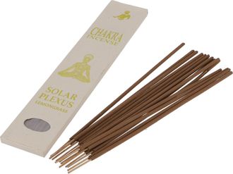 Guru Shop Chakra Incense, Lemongras R&auml;ucherst&auml;bchen - Solar Plexus, 22x4x1 cm