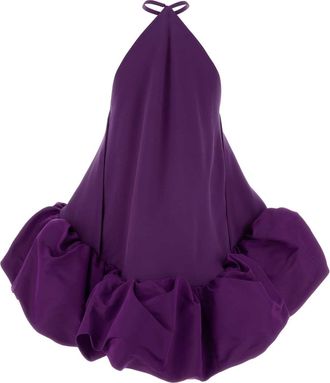 Balenciaga Purple Exterior: Silk Wool Abiti Dress