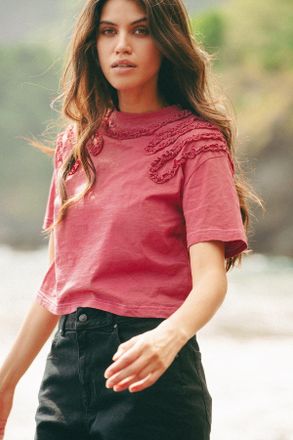 Lovjoi Damen vegan T-Shirt Mexine Fuchsia