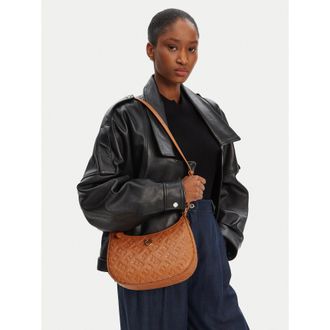 Pinko Handtasche PINKO Half Moon Mini Fl PE 25 PLTT 102790 A1YB Braun