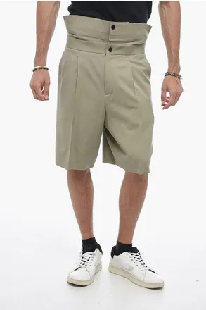 Dior Virgin Wool Shorts with Cuffed Waistband size 50