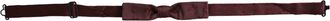 Dolce & Gabbana Maroon Floral Silk Adjustable Neck Men Bow Tie