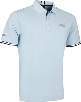 Oscar Jacobson Durham Tour Polo de golf extensible 4 directions pour homme, Bleu froid/bleu marine, XXL