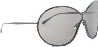 Alaia Femme, Accessoires, Gris, Taille: ONE Size Round Metal 93 Lunettes de soleil