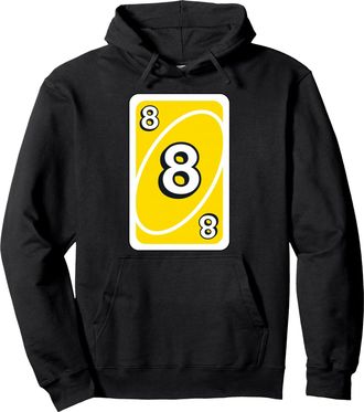 Uno Halloween Gelb 8 Karten Pullover Hoodie