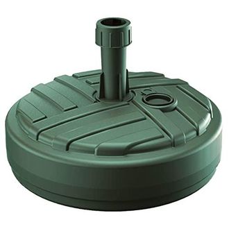 Prosperplast Runde Polyethylen -Regenschirm -Basis mit gestreiftem Design 39 x 39 x 13 cm gr&uuml;n