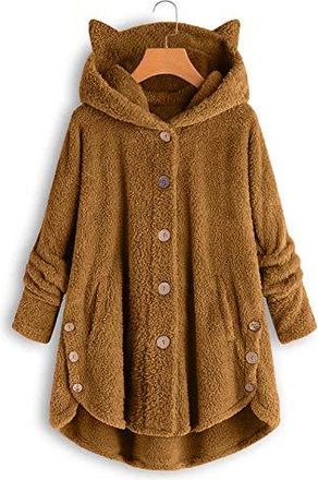 Generic 2026 Pyjama Pilou Pilou Femme, Chic Peignoir Hiver Polaire Cocooning Cape Long Chaud Laine Pull Capuche Automne Sweat Veste Pilou Pilou