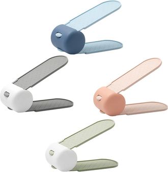 BESPORTBLE 4 St&uuml;ck Schuhregale Zweistufig rutschfeste Schuhablage aus Robustem Material Platzsparender Schuhhalter f&uuml;r Zuhause Stabile Schuhaufbewahrung mit Prak