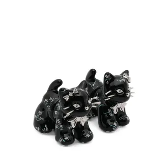 Yvmin Split Kitten Crystal-embellished Earrings