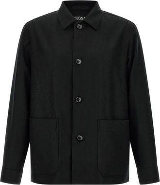 Ermenegildo Zegna Herren, Jacken, Schwarzk, LGröße