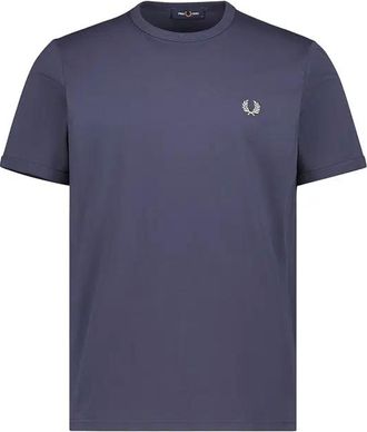 Fred Perry Herren T-Shirt blau Baumwolle