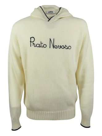 Jurta Hoodie mit geripptem Saum - Nude