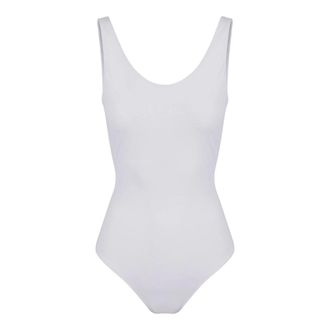 Iceberg Wei&szlig;er einteiliger Badeanzug im olympischen Stil mit Ton-in-Ton-Logo - - Swimwear - Damen - Wei&szlig; - XS
