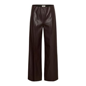 Soaked In Luxury Weite Hosen - - Trousers - Damen - Braun - M