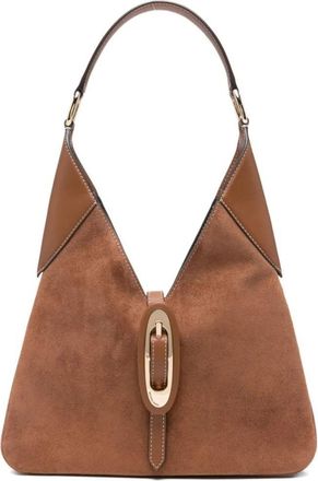 Michael Kors Hobo Bags - Triangular Shape Shoulder Bag With Suede - Gr. unisize - in Braun - für Damen