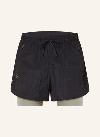 Nike 2-In-1-Laufshorts Stride Running Division schwarz