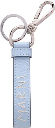 Marni Homme, Accessoires, Bleu, Taille: ONE Size Porte-cl&eacute;s Logo Brod&eacute;