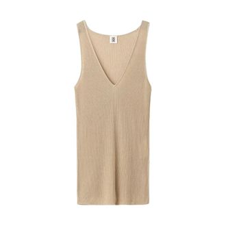 By Malene Birger Rory &Auml;rmelloses Ripptop - - Tops - Damen - Beige - M