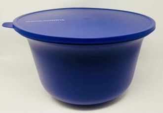 Tupperware Aloha Serviersch&uuml;ssel Salatsch&uuml;ssel Beere dunkel lila 14 Liter Sch&uuml;ssel mit Deckel Vorratsdose XXL