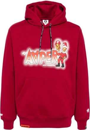 Aape By A Bathing Ape sweat à imprimé graphique - Rouge