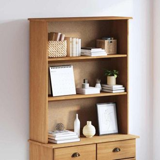 vidaXL Hutch Marron 91 x 30 x 104 cm Bois massif en pin Vidaxl