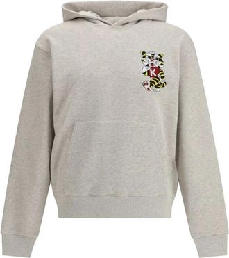 Kenzo Cotton Hoodie - - Sweatshirts & Hoodies - Herren - Grau - S