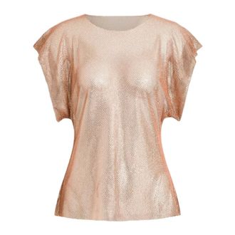 Alberta Ferretti Femme, Blouses et Chemises, Rose, Taille: 40 FR Top Micro-strass