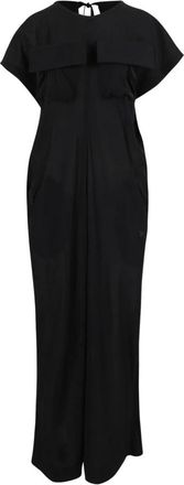 Yohji Yamamoto Femme, Combinaisons et Ensembles, Noir, Taille: 38 FR Combinaison &agrave; Manches Amples