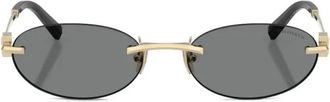 Tiffany & Co. unisex, Accessoires, Jaune, Taille: 56 MM Lunettes de soleil rondes