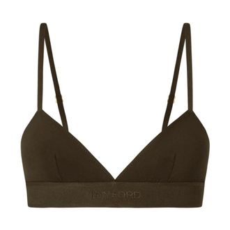 Tom Ford Soutien-gorge triangle en coton - Femme - Sous-v&ecirc;tements - Brun - Taille: 36 FR