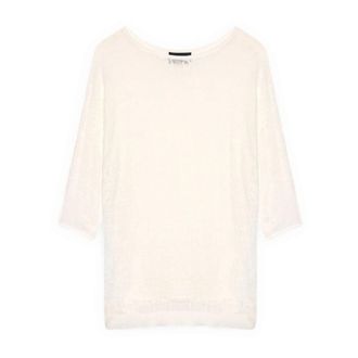 Fiorella Rubino Pullover mit Lochmuster - - Knitwear - Damen - Wei&szlig; - M/L