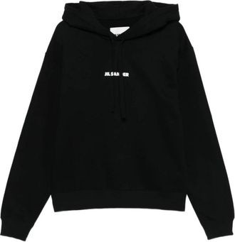Jil Sander Homme, Sweatshirts et sweats &agrave; capuche, Noir, Taille: XL Sweat &agrave; capuche