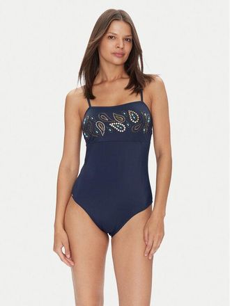 Selmark Badeanzug BN258 Dunkelblau