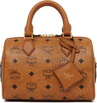 MCM Mcm, Femme, Sacs, Brun, Taille: ONE Size Ella Boston Tote