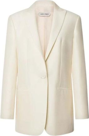 Alberta Ferretti Femme, Vestes, Beige, Taille: 34 FR Wool silk suit jacket
