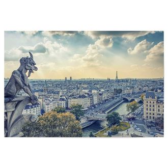 artboxONE Poster 60x40 cm St&auml;dte Gargoyle hochwertiger Design Kunstdruck - Bild Gargoyle Architektur Cathedral