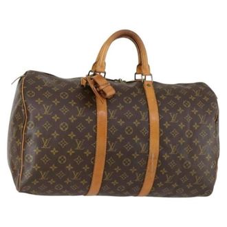 Louis Vuitton unisex, Pre-owned, Brun, Taille: ONE Size Sac Week-End en Toile Pre-owned
