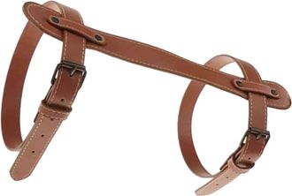 Holibanna Yoga Mattengurt mit H F&ouml;rmiger Lederschnalle Elastischer Gep&auml;ckbindegurt f&uuml;r Outdoor Camping und Reisen Verstellbarer Tragegurt f&uuml;r Yogamatte Faltbar 