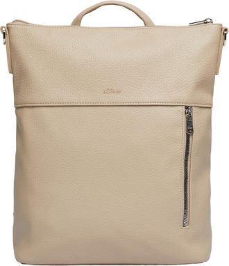 s.Oliver Rucksack in Leder-Optik mit l&auml;ngenverstellbarem Gurt