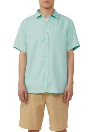 s.Oliver Regular Fit: Leichtes Kurzarmhemd aus 100% Leinen