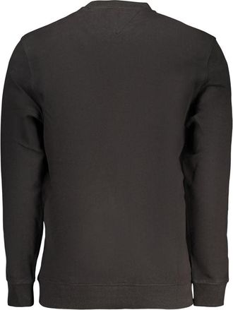 Tommy Hilfiger Logo-Embroidered Cotton Sweatshirt - Black