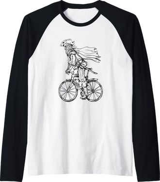 Seembo Pirat Radfahren Fahrrad Lustig Radfahrer Biker Reitrad Raglan