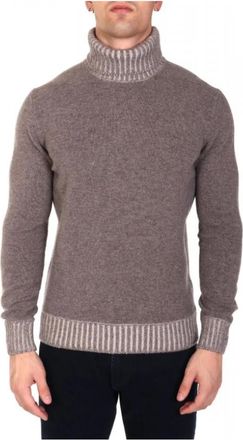 Gran Sasso Homme, Pulls, Gris, Taille: M Pull &agrave; col roul&eacute;