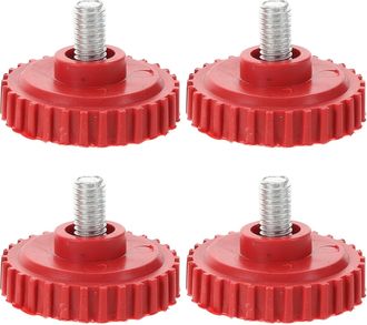 Angoily 4 St&uuml;ck Verstellbare Antivibrationsf&uuml;&szlig;e aus Kunststoff Nivellierbare M&ouml;belst&uuml;tzen f&uuml;r Waagen Waschmaschinen Tische Sto&szlig;d&auml;mpfende Kunststofff&uuml;&szlig;e rutsch