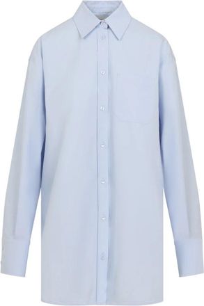 Sportmax Femme, Blouses et Chemises, Bleu, Taille: 36 FR Nespola Long Shirt